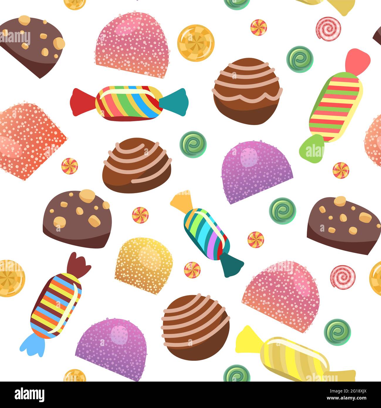 Sweets with hazelnuts. Nuts. Assorted chocolate dessert. Candy caramel ...