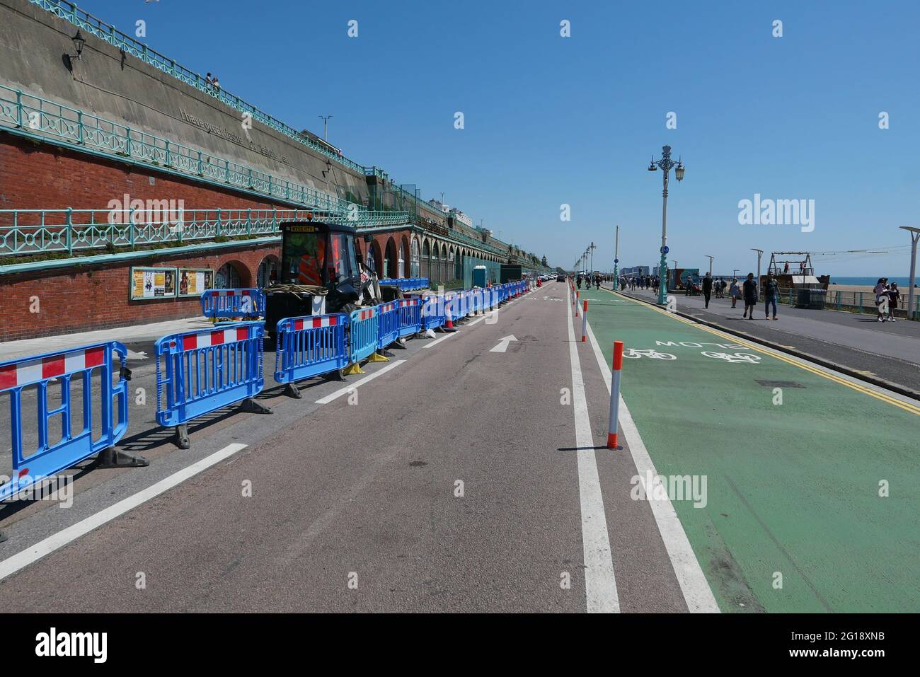 Madeira drive at Brigton seafront in June 2021 Stock Photo - Alamy
