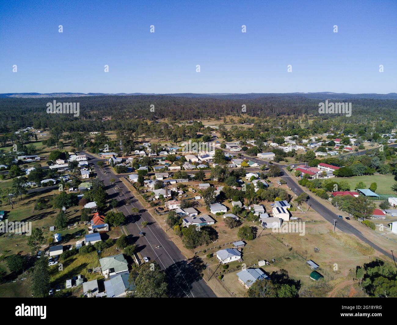 Aerial of Eidsvold North Burnett Queensland Australia Stock Photo - Alamy
