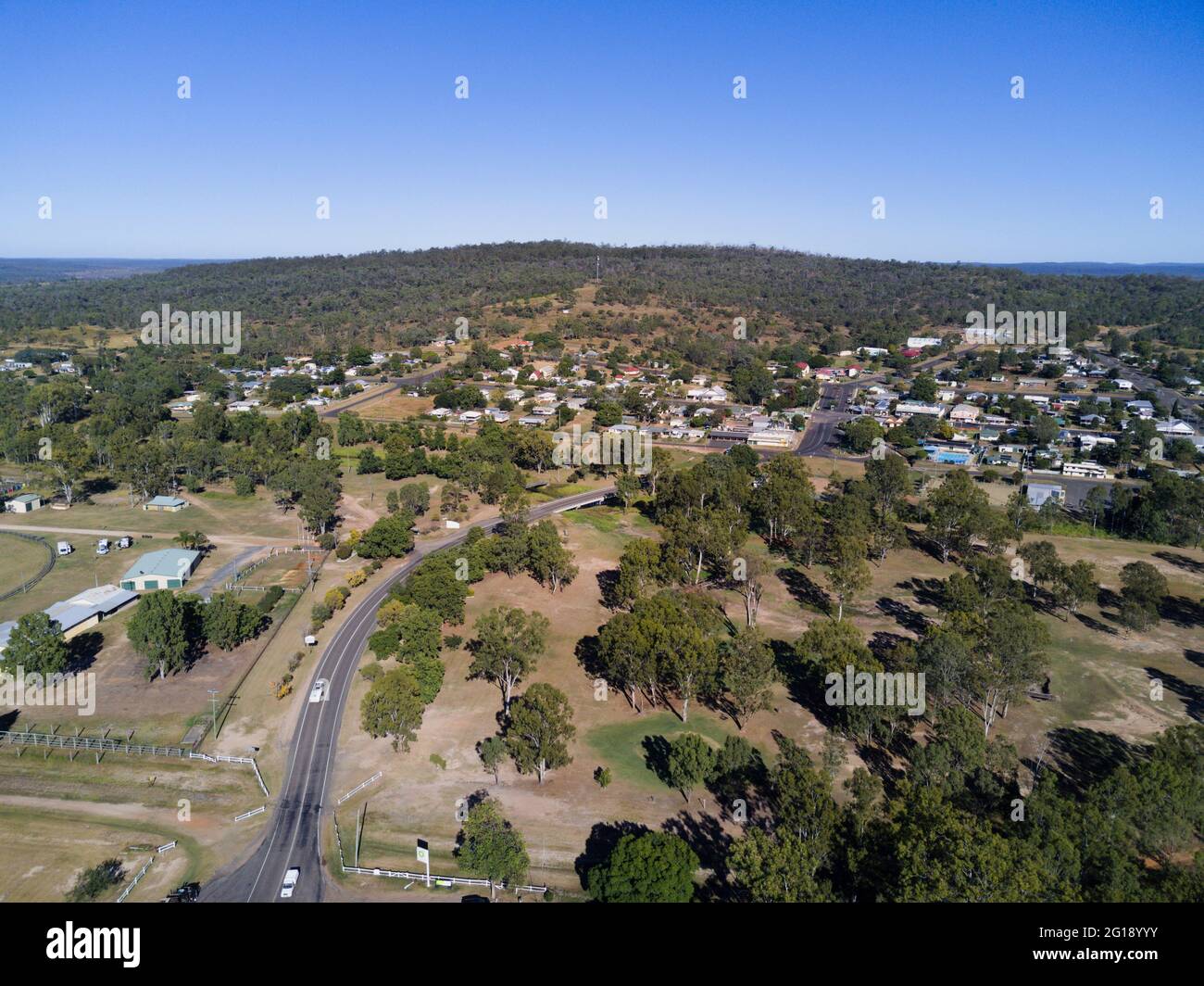 Aerial of Eidsvold North Burnett Queensland Australia Stock Photo - Alamy