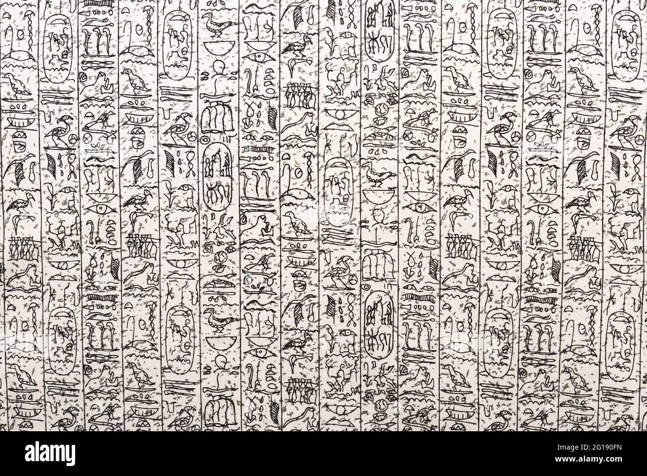 Egyptian hieroglyphic pattern hi-res stock photography and images - Alamy
