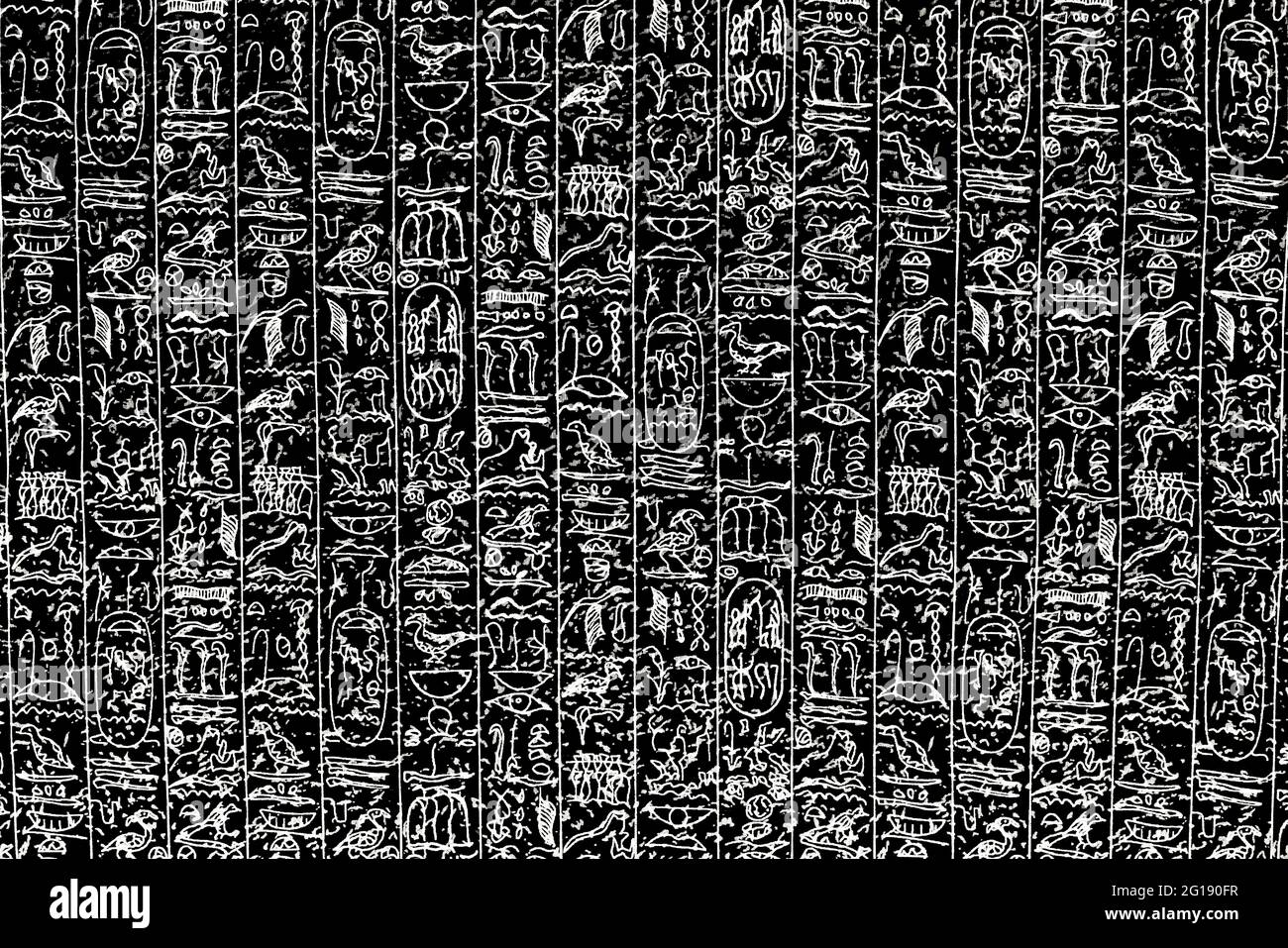 Egyptian hieroglyphic pattern hi-res stock photography and images - Alamy