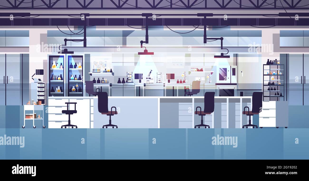 modern lab interior empty no people chemical laboratory horizontal ...