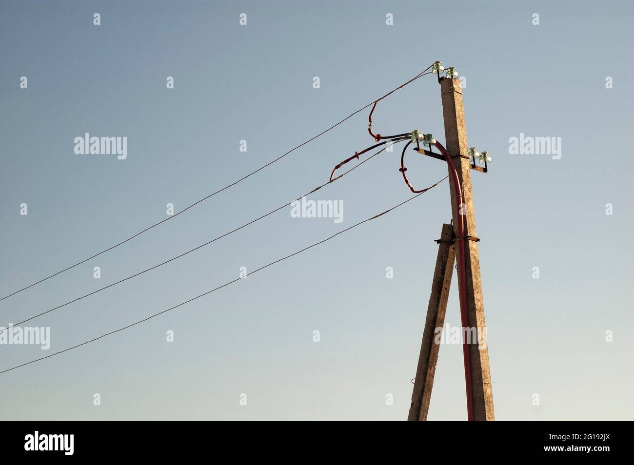 Old wooden electricity pylon power hi-res stock photography and images ...