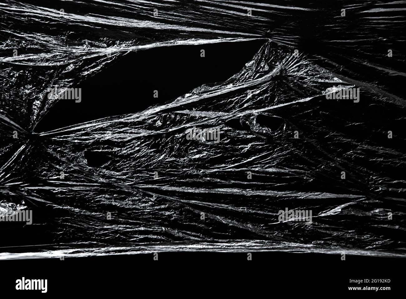 Texture of the polyethylene surface on black background Stock Photo - Alamy