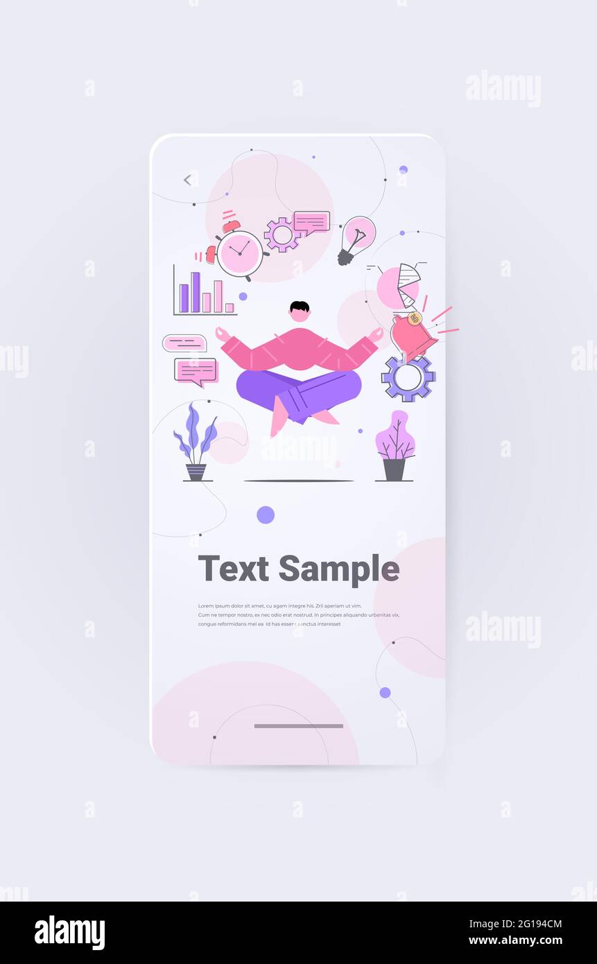 Businessperson relaxation Stock Vector Images - Alamy