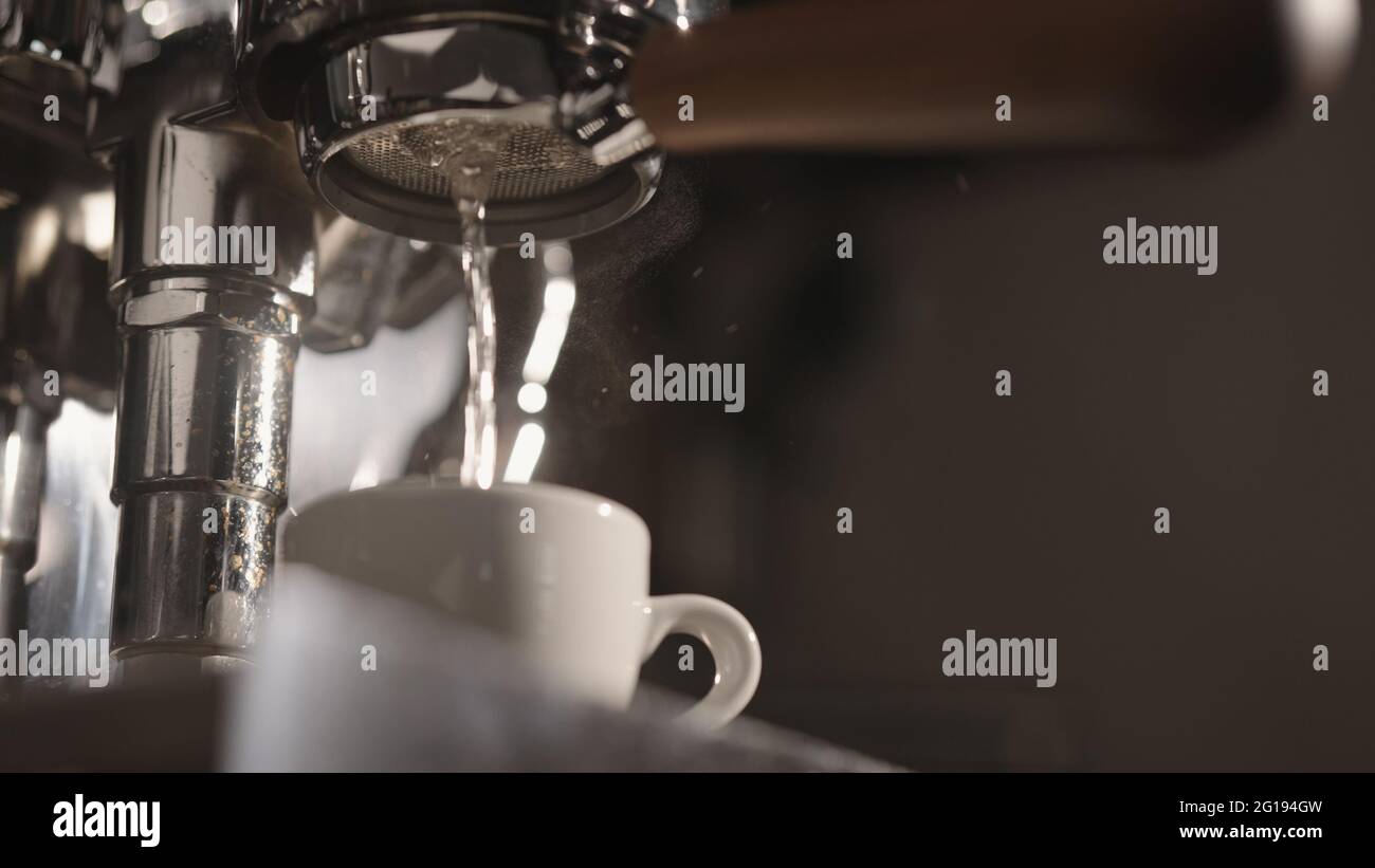 Rinsing professional coffee machine hi-res stock photography and images ...