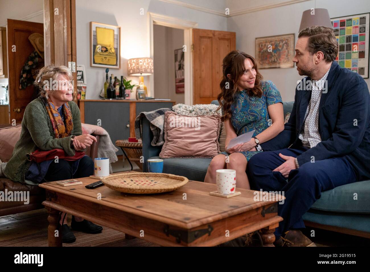IMELDA STAUNTON, RAFE SPALL and ESTHER SMITH in TRYING (2020), directed ...