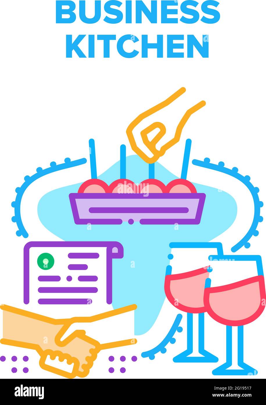 Business Kitchen Meeting Vector Concept Color Stock Vector Image & Art ...