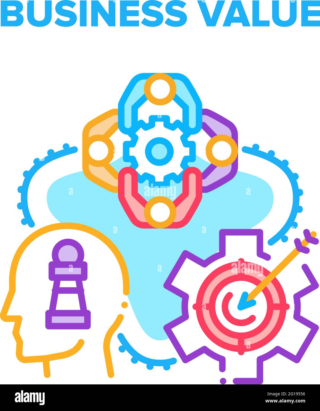 Business Value Increasing Vector Concept Color Stock Vector Image & Art ...