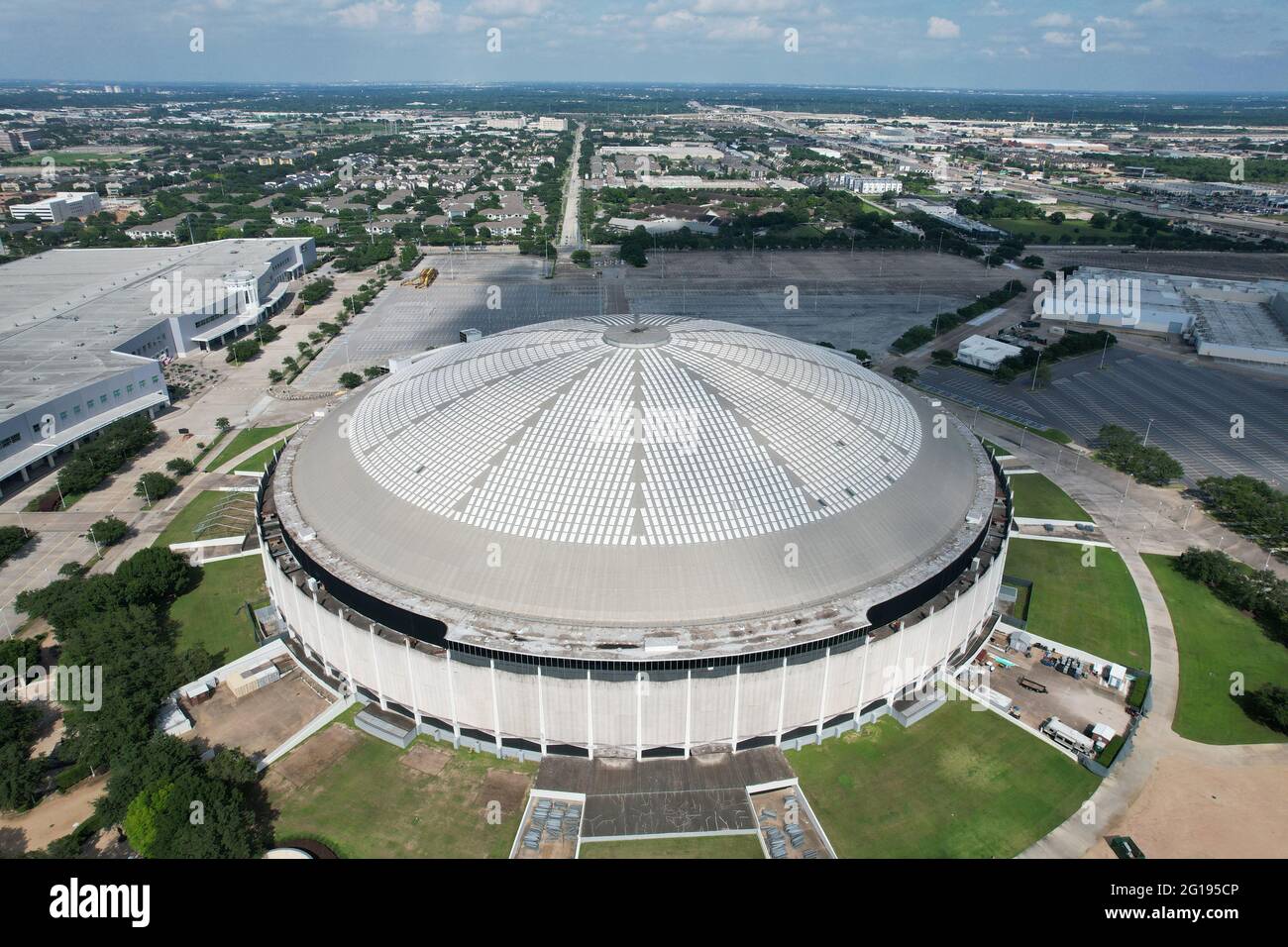 Houston astrodome aerial hi-res stock photography and images - Alamy