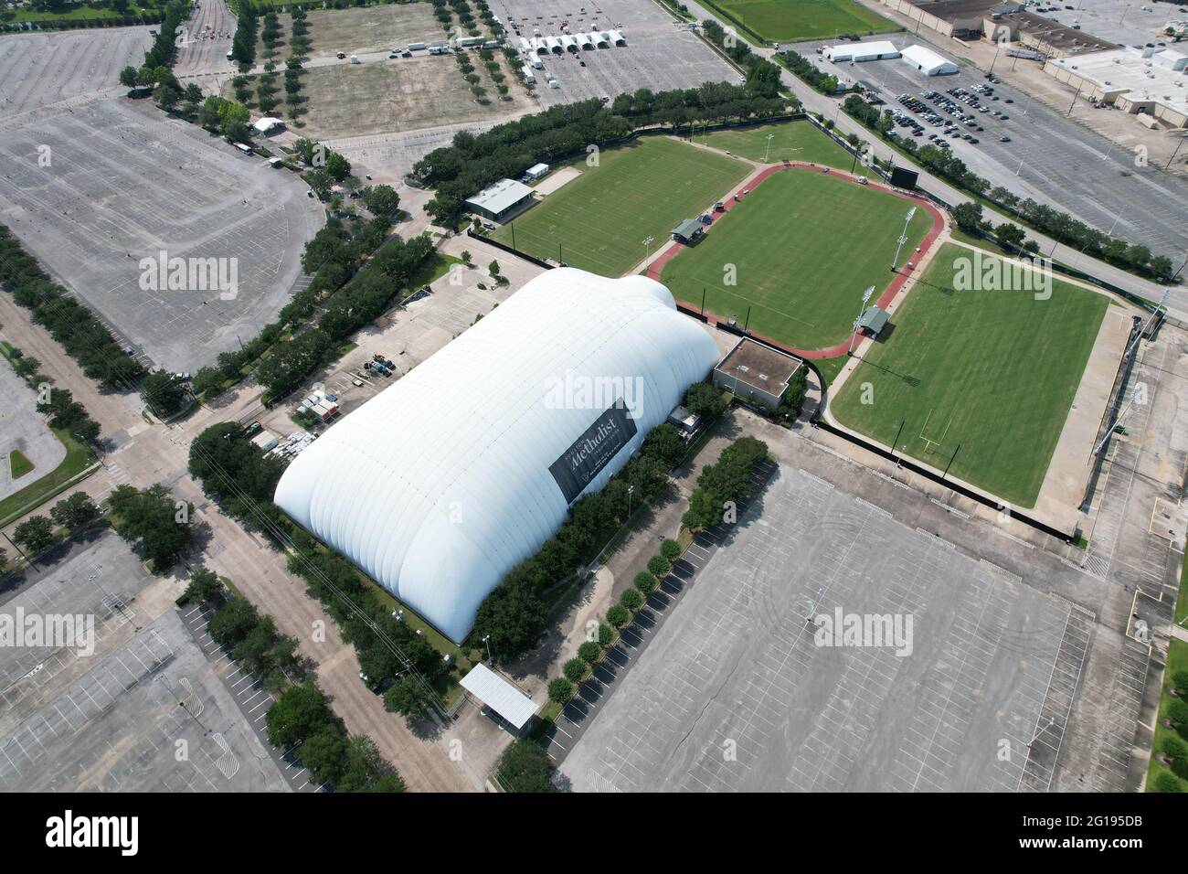 An aerial view of the Houston Methodist Training Center, Sunday, May 30 ...