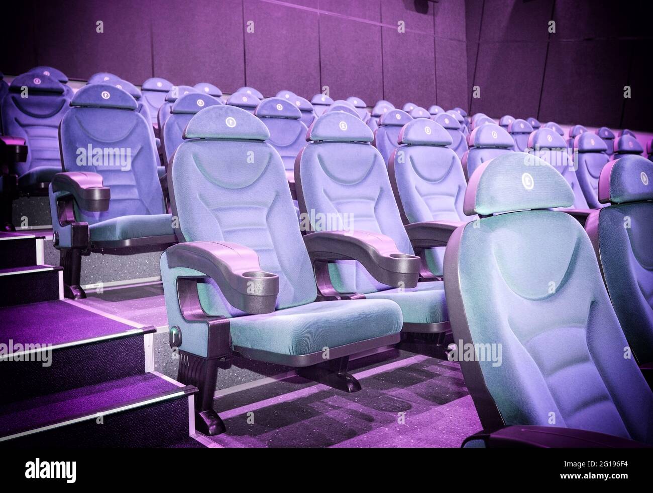 The new cinema auditorium and theater. Selective focus Stock Photo - Alamy
