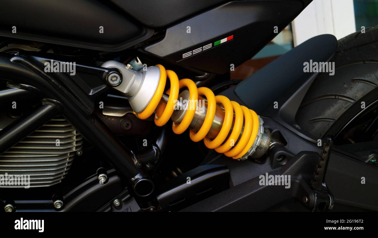 Car coil spring hi-res stock photography and images - Alamy