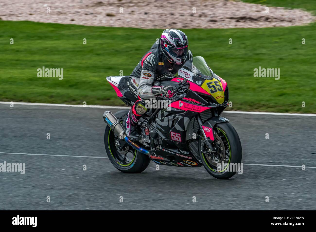 Several Motorcycles Motorbikes Racing at Oulton Park Motorsport Race ...