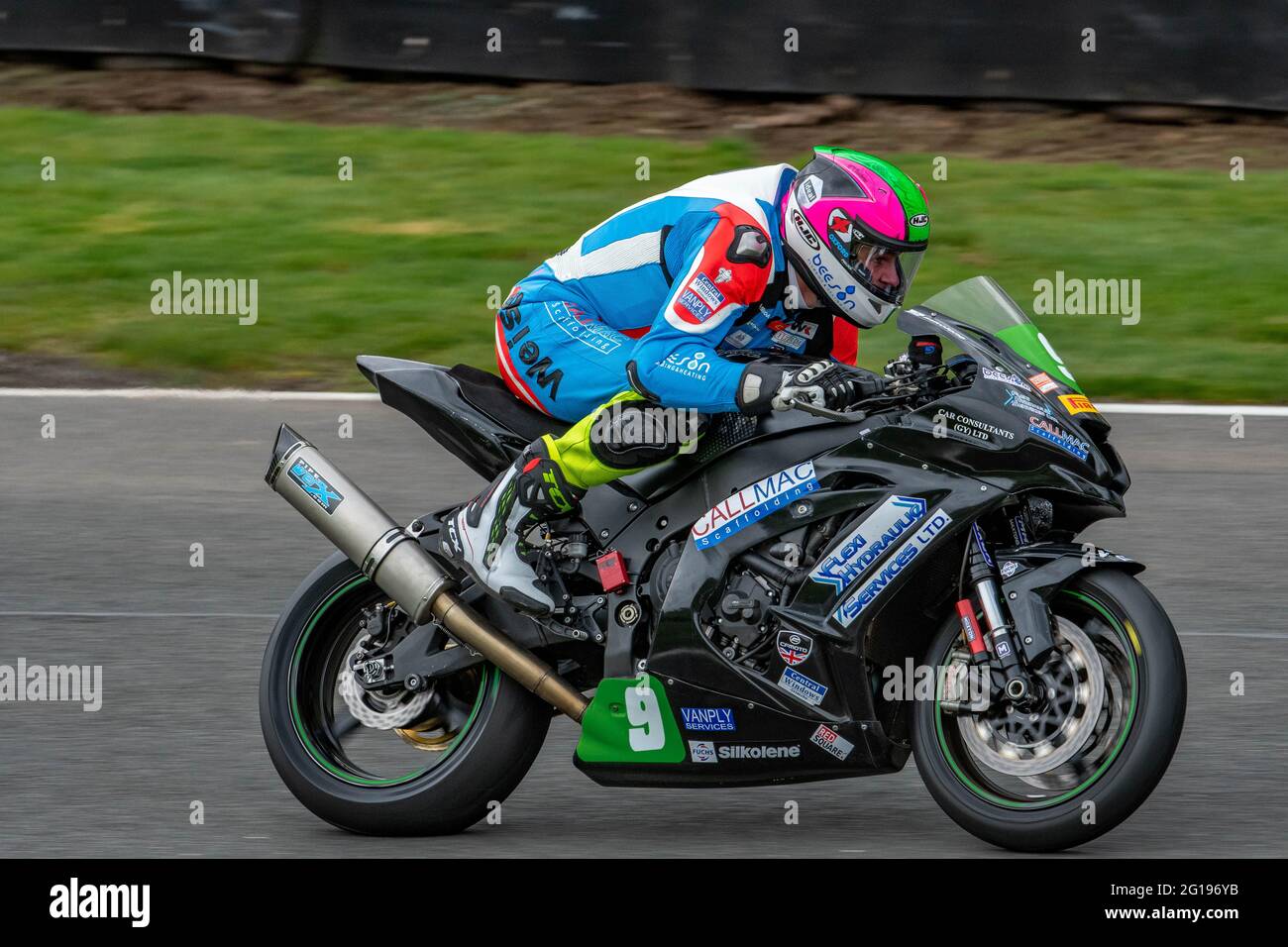 Several Motorcycles Motorbikes Racing at Oulton Park Motorsport Race ...