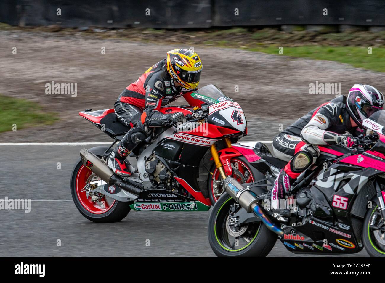Several Motorcycles Motorbikes Racing at Oulton Park Motorsport Race ...