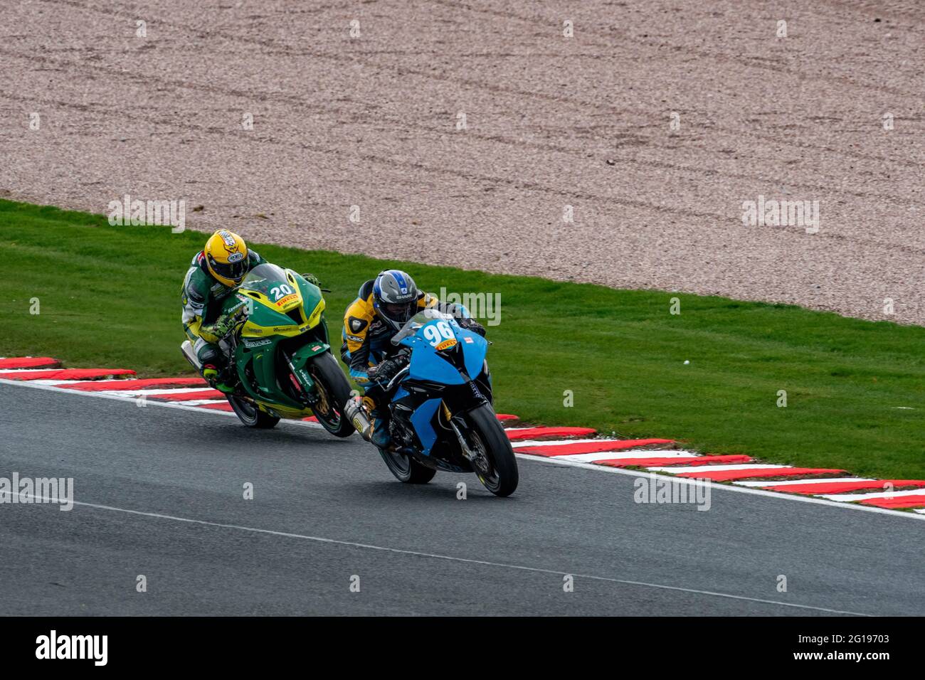 Several Motorcycles Motorbikes Racing at Oulton Park Motorsport Race ...