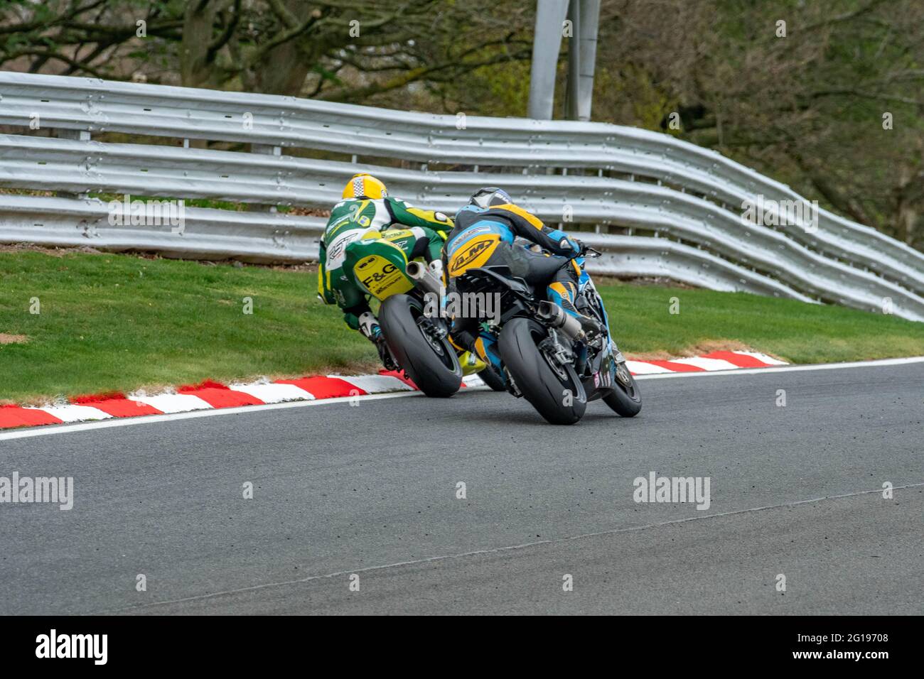 Several Motorcycles Motorbikes Racing at Oulton Park Motorsport Race ...