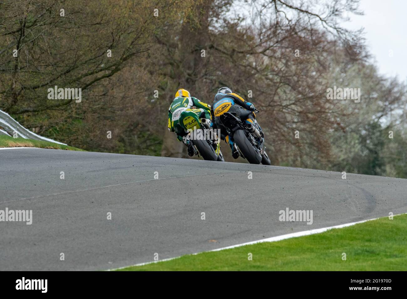 Several Motorcycles Motorbikes Racing at Oulton Park Motorsport Race ...