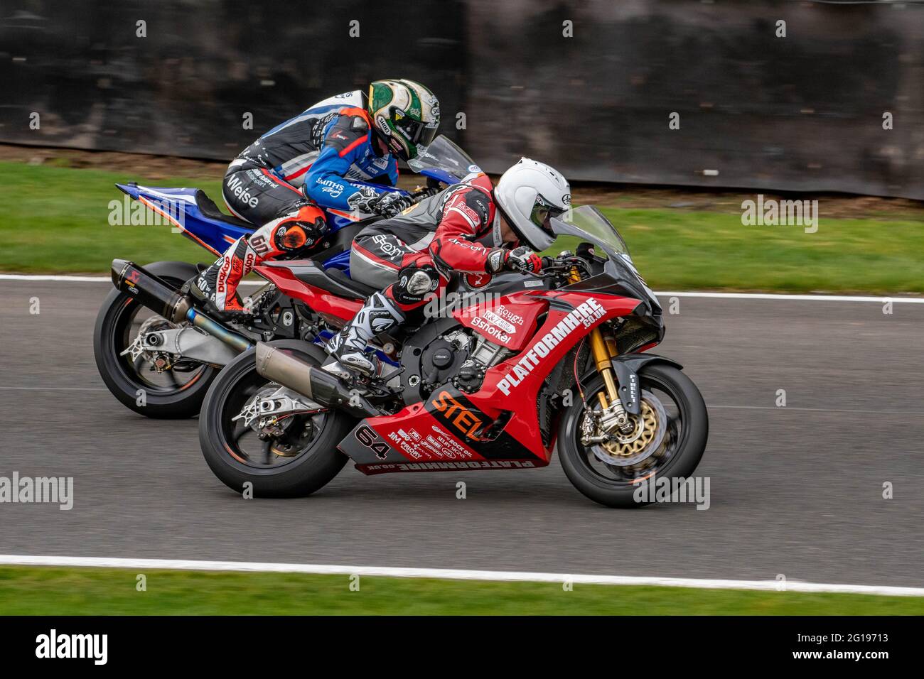 Several Motorcycles Motorbikes Racing at Oulton Park Motorsport Race ...