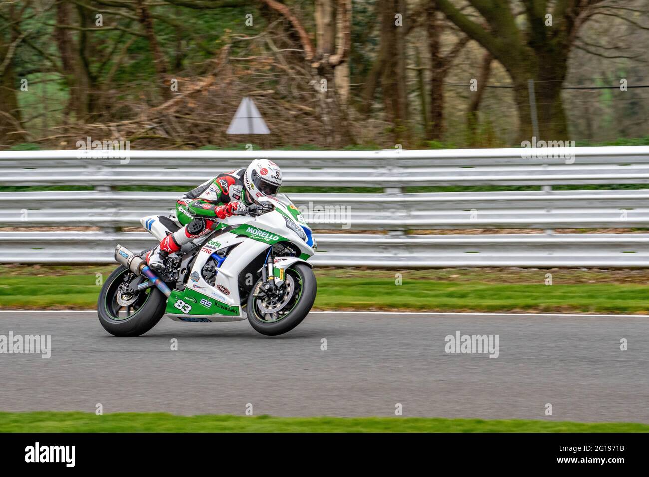 Several Motorcycles Motorbikes Racing at Oulton Park Motorsport Race ...