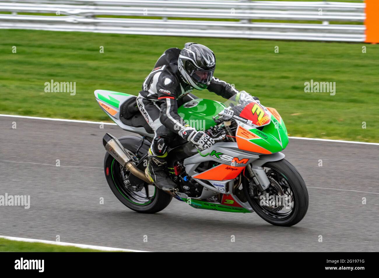Several Motorcycles Motorbikes Racing at Oulton Park Motorsport Race ...