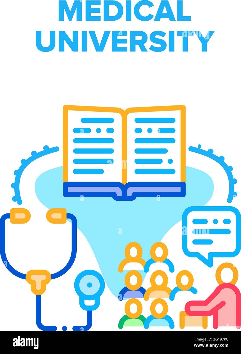 Medical University Education Vector Concept Color Stock Vector Image ...