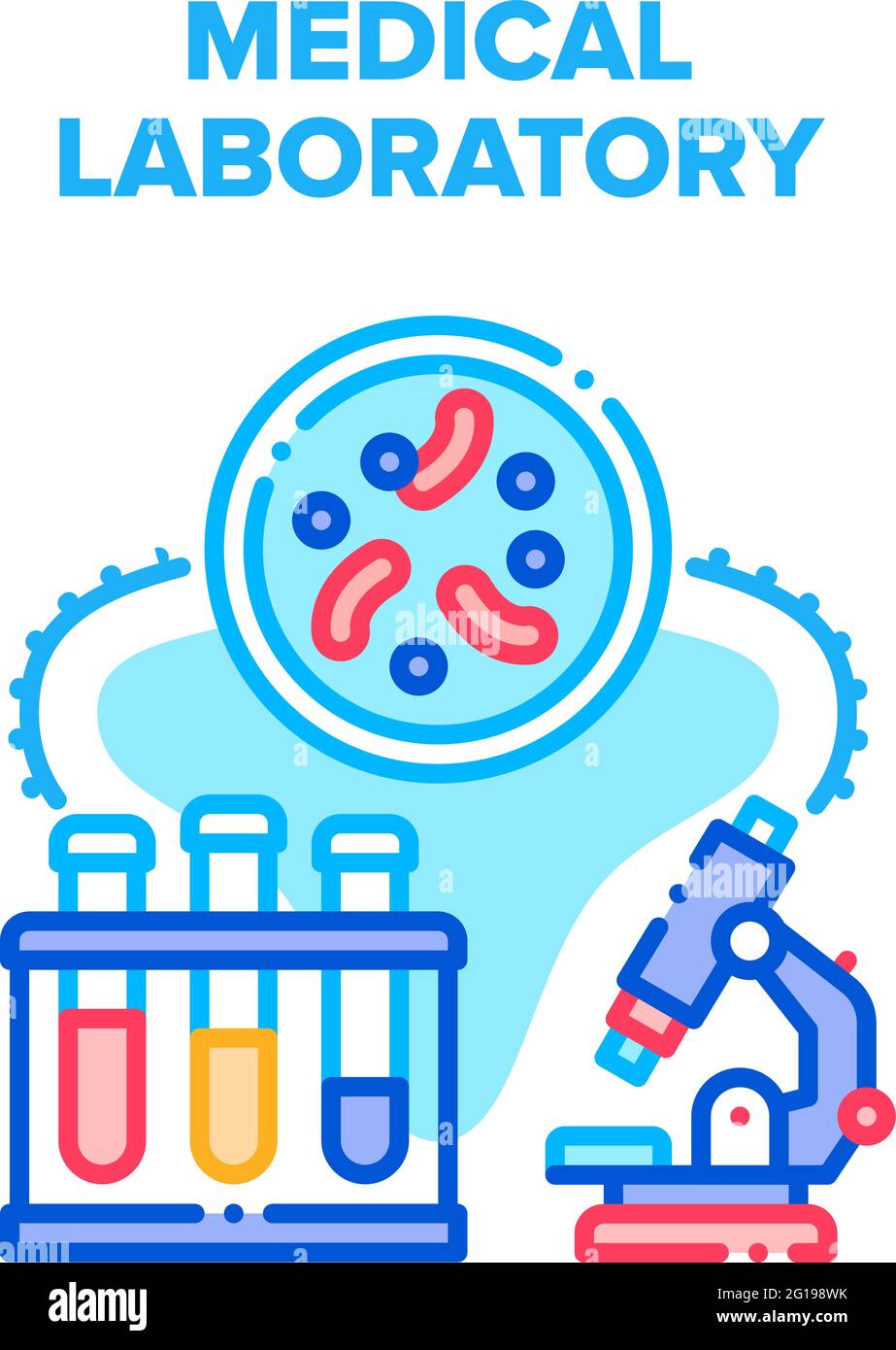 Medical Laboratory Research Vector Concept Color Stock Vector Image ...