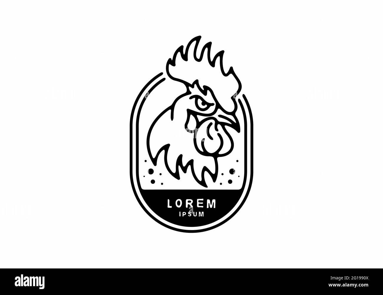 Line art logo badge design Stock Vector Image & Art - Alamy