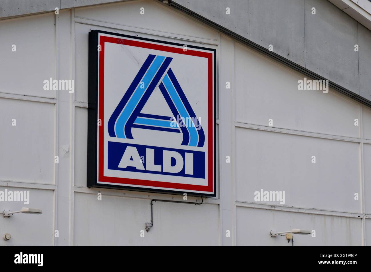 Copenhagen, Denmark. 06 June 2021, Deutsche Aldi grocery store in ...