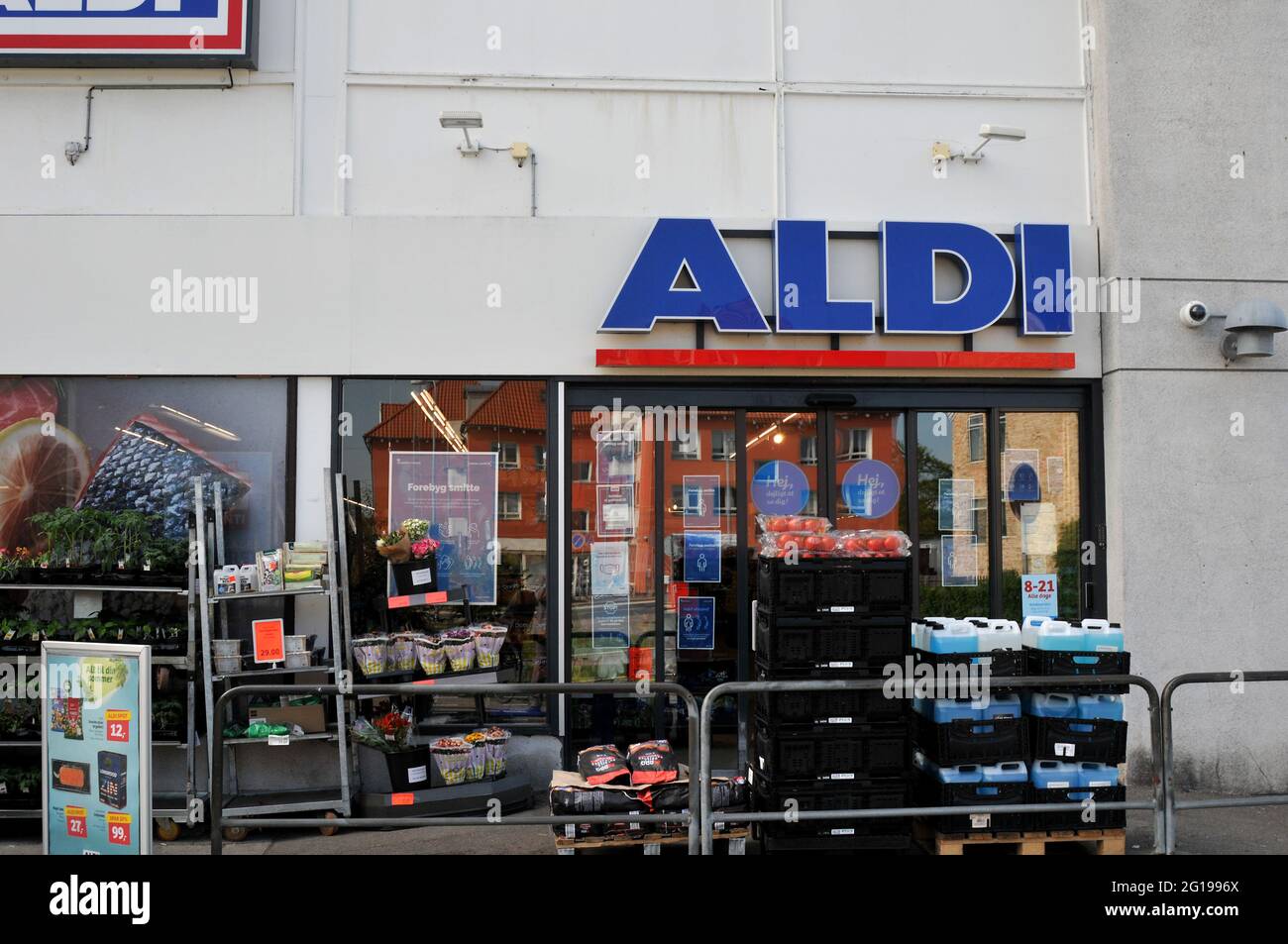 Copenhagen, Denmark. 06 June 2021, Deutsche Aldi grocery store in ...
