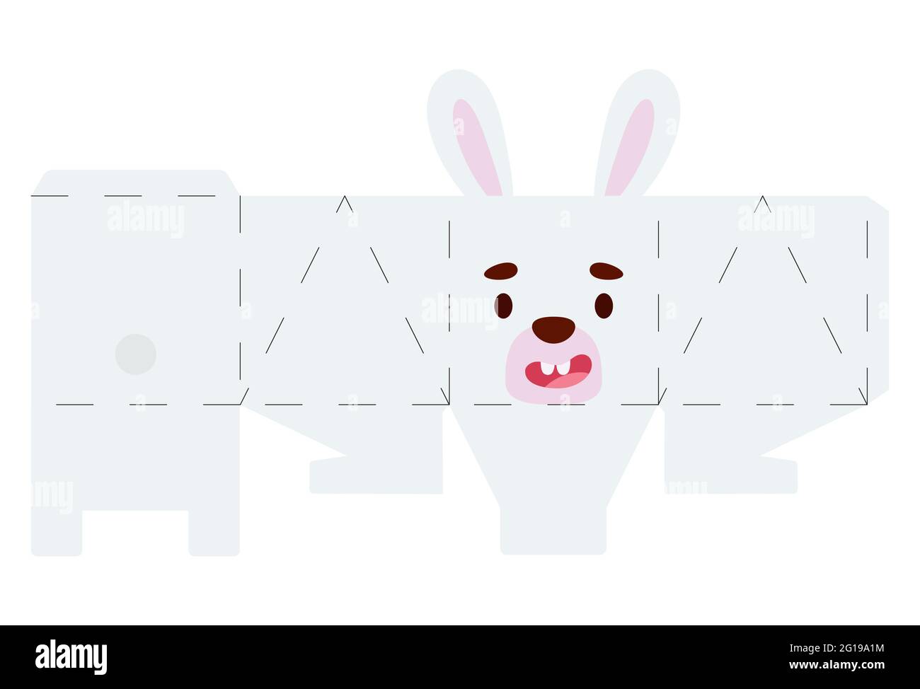Party Favor Box Rabbit Design For Sweets Candies Small Presents
