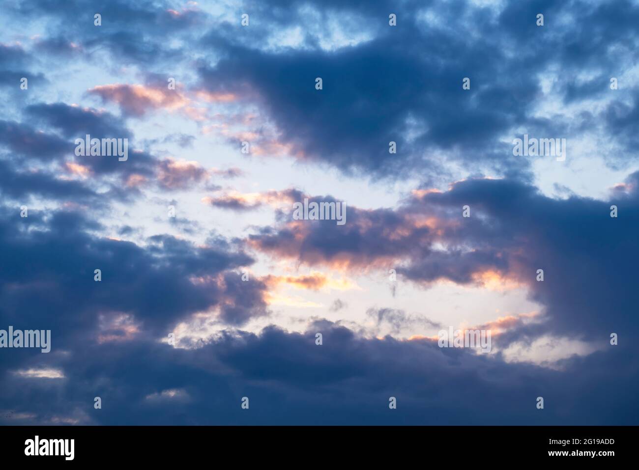 Morning sky background with clouds Stock Photo - Alamy