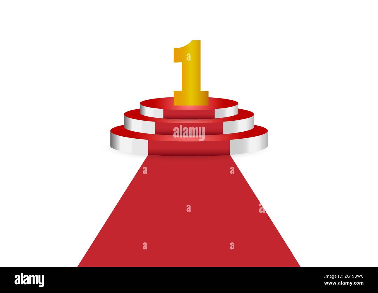 number 1 on red podium is the winner is in first Vector illustration ...