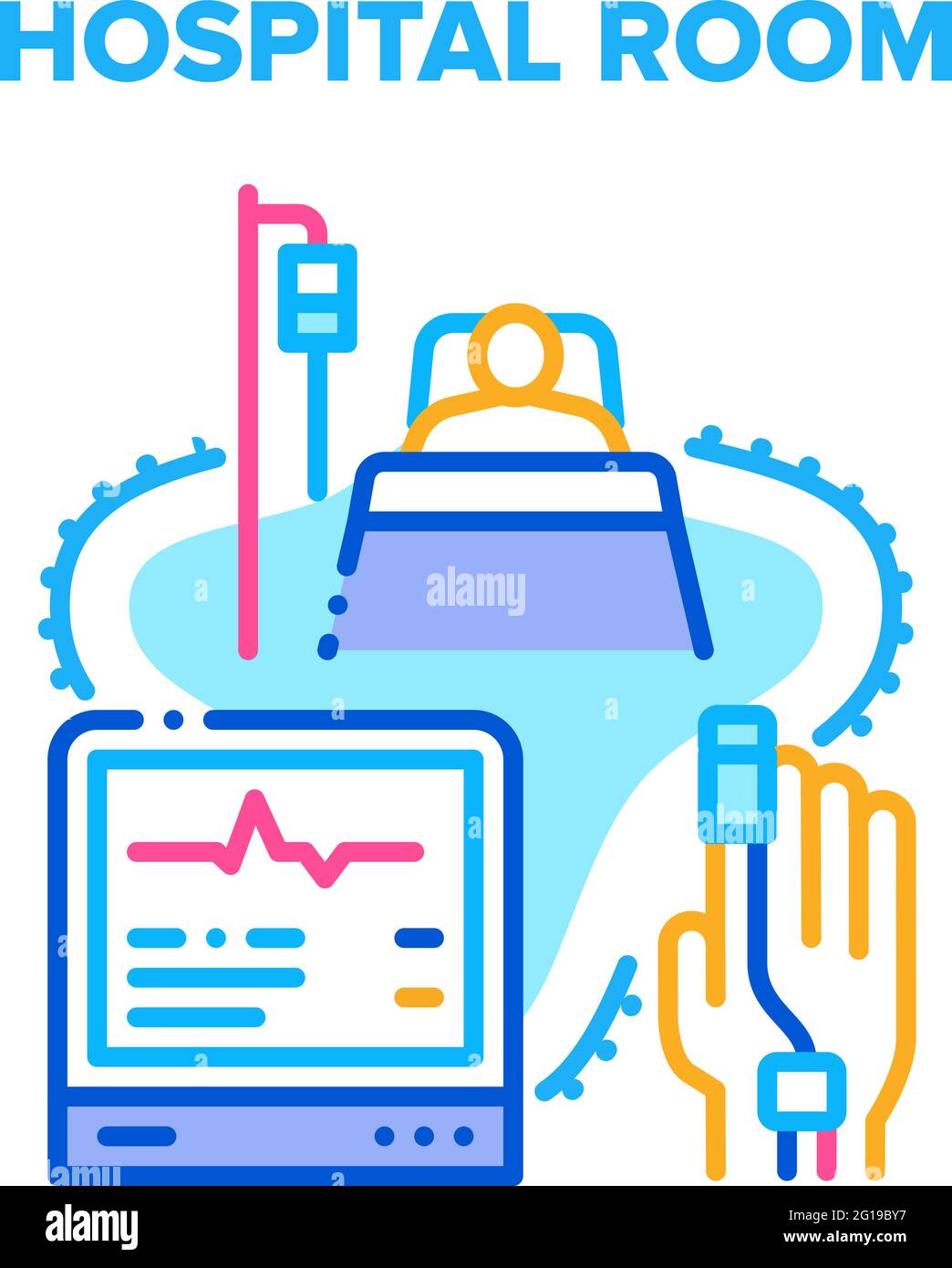 Hospital Room For Patient Vector Concept Color Stock Vector Image & Art ...