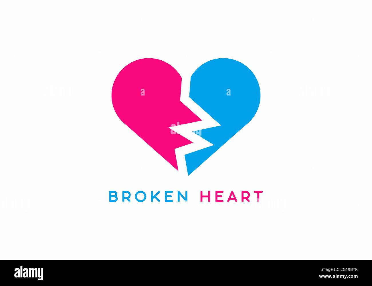 Broken heart symbol hi-res stock photography and images - Alamy