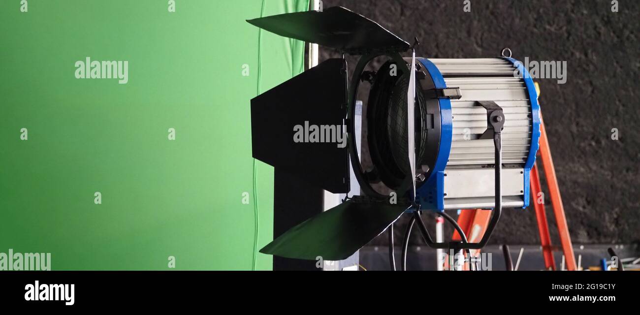 Studio light equipments for photo or film movie video. Light set for ...