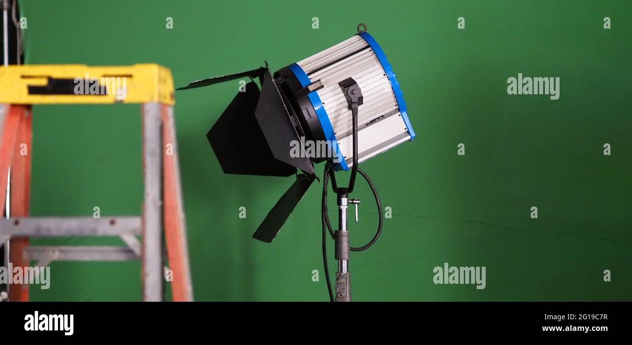 Studio light equipments for photo or film movie video. Light set for ...
