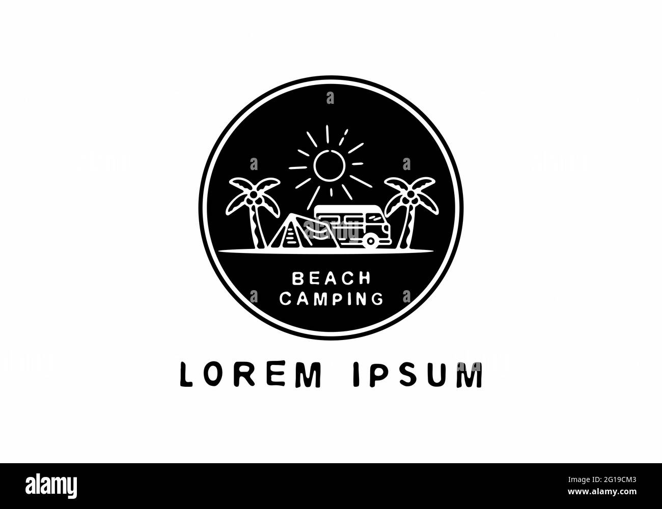 Camping holiday man guitar Cut Out Stock Images & Pictures - Alamy