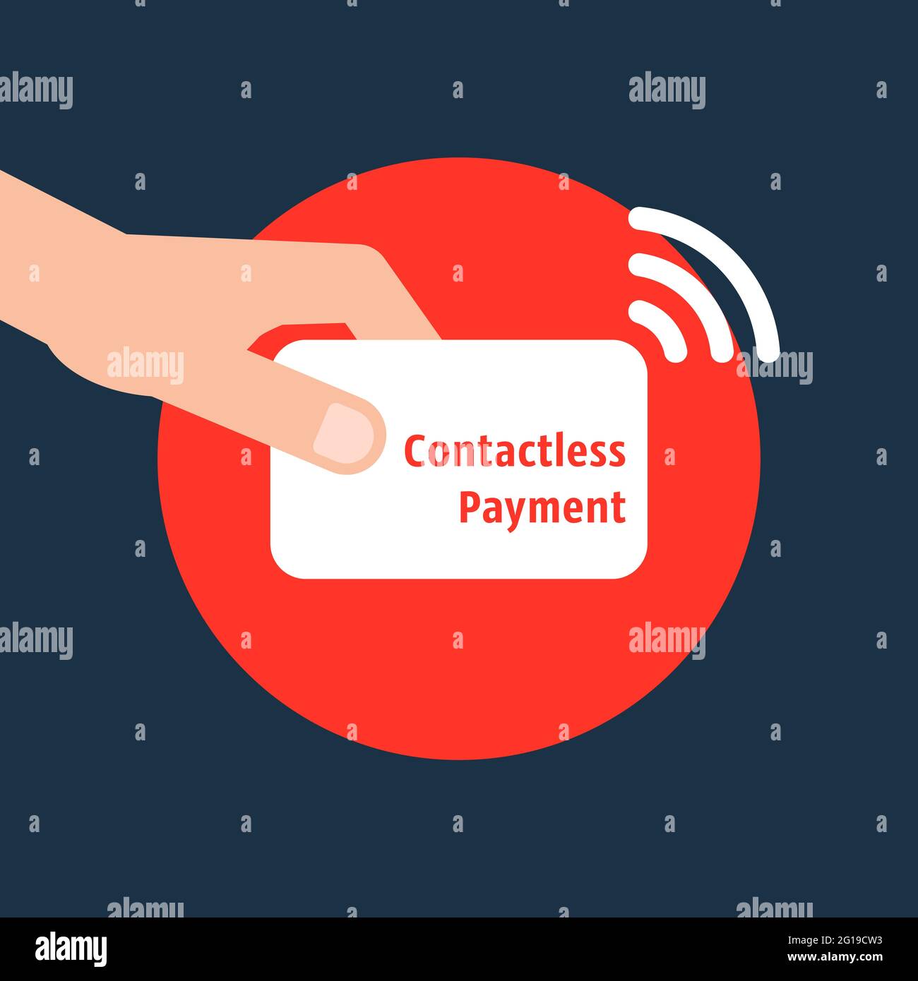 contactless payment by credit card Stock Vector Image & Art - Alamy