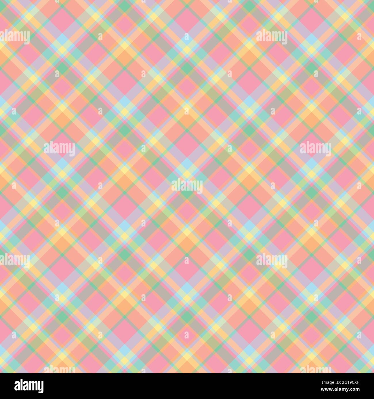 Check plaid seamless pattern. Vector background of textile ornament ...