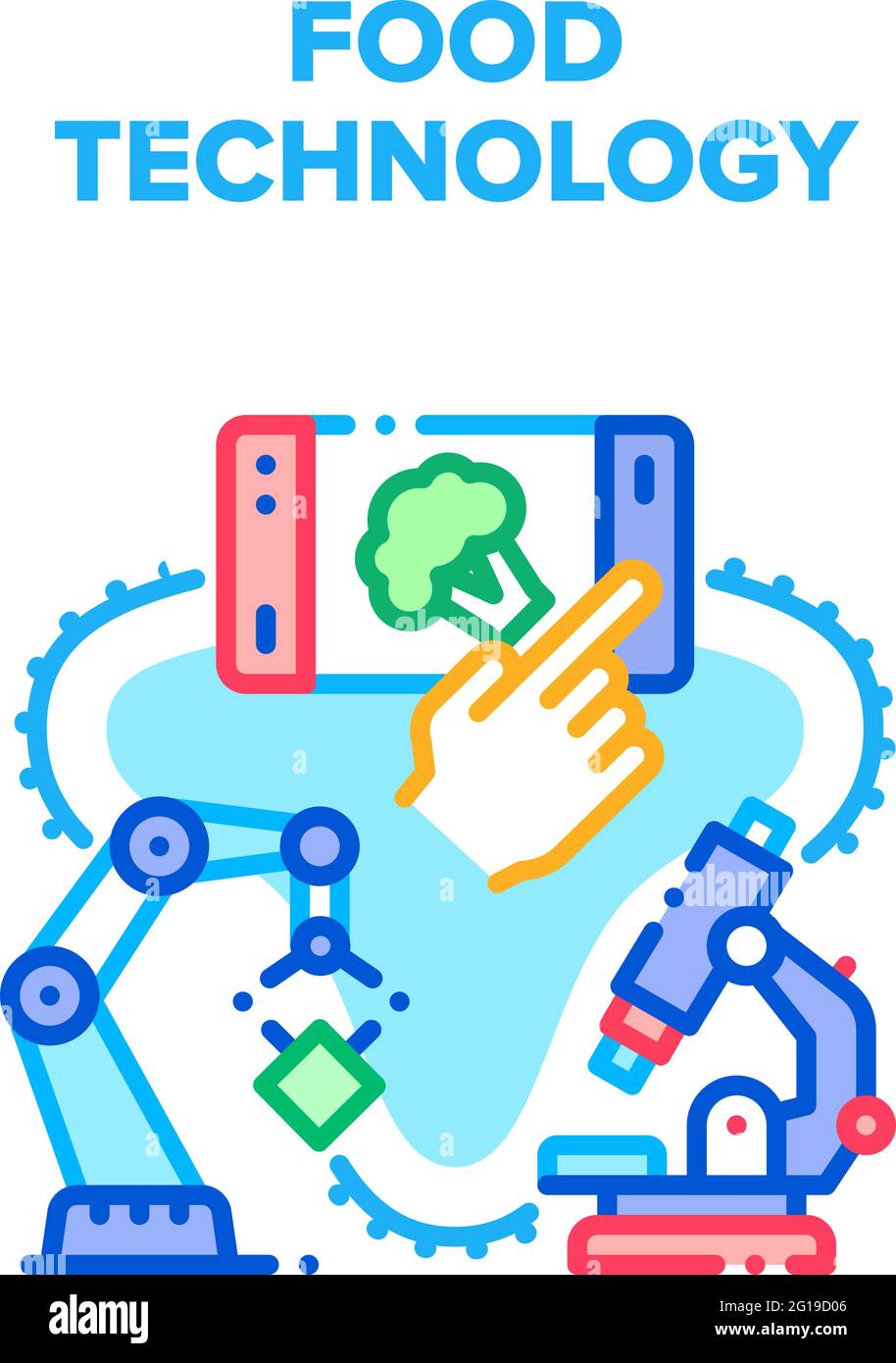 Food Technology Vector Concept Color Illustration Stock Vector Image ...