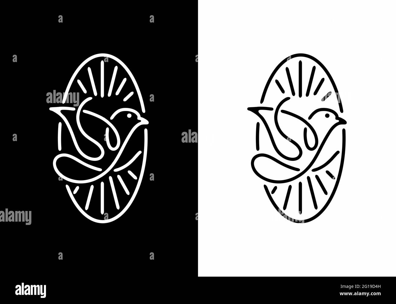 Line art logo badge design Stock Vector Image & Art - Alamy