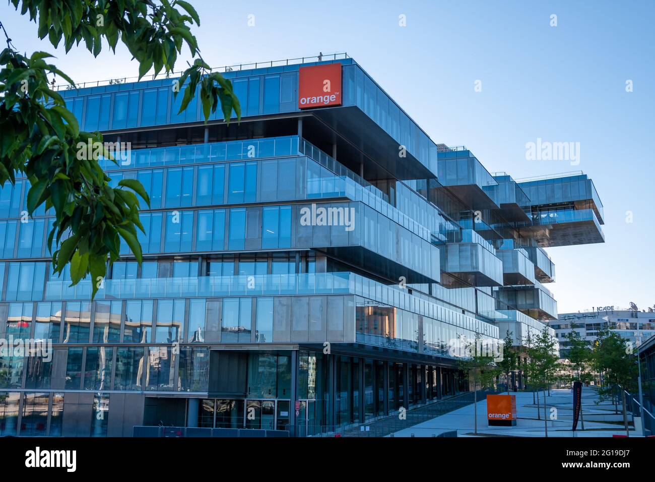 Exterior view of the Bridge building, housing the new headquarters of ...
