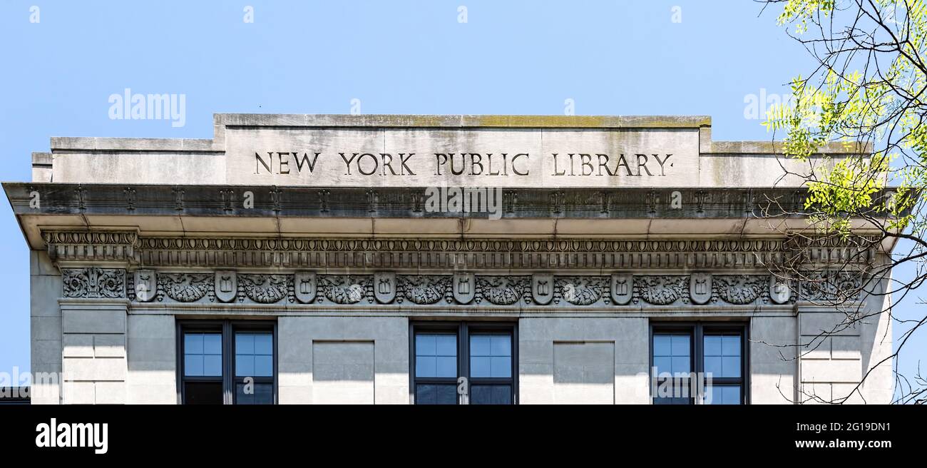 Tompkins Square Branch, NY Public Library Stock Photo - Alamy