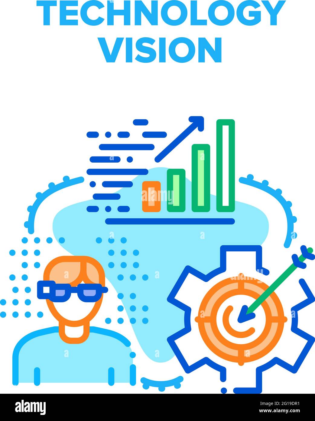 Technology Vision Of Future Vector Concept Color Stock Vector Image ...