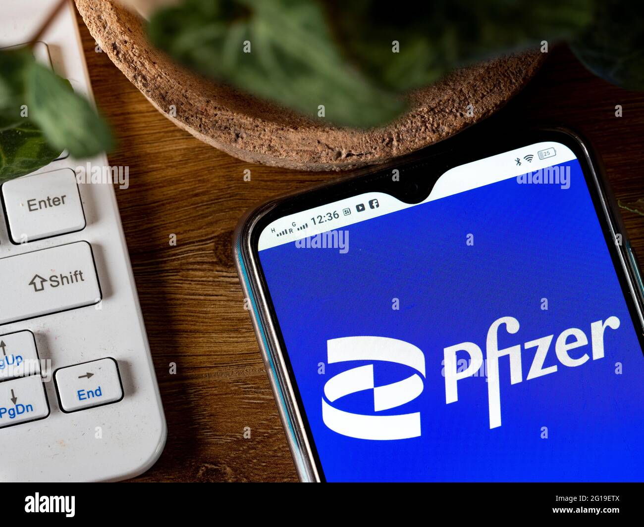 Photo illustration pfizer logo hi-res stock photography and images - Alamy
