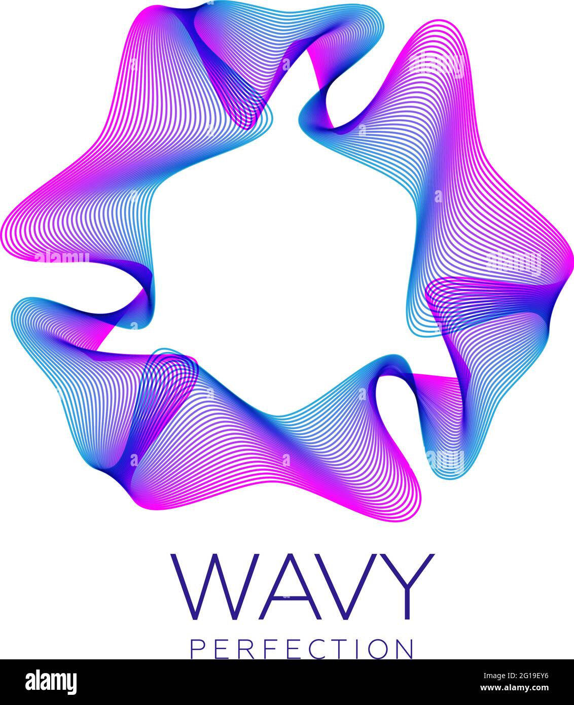 Yellow wavy petals Stock Vector Images - Alamy