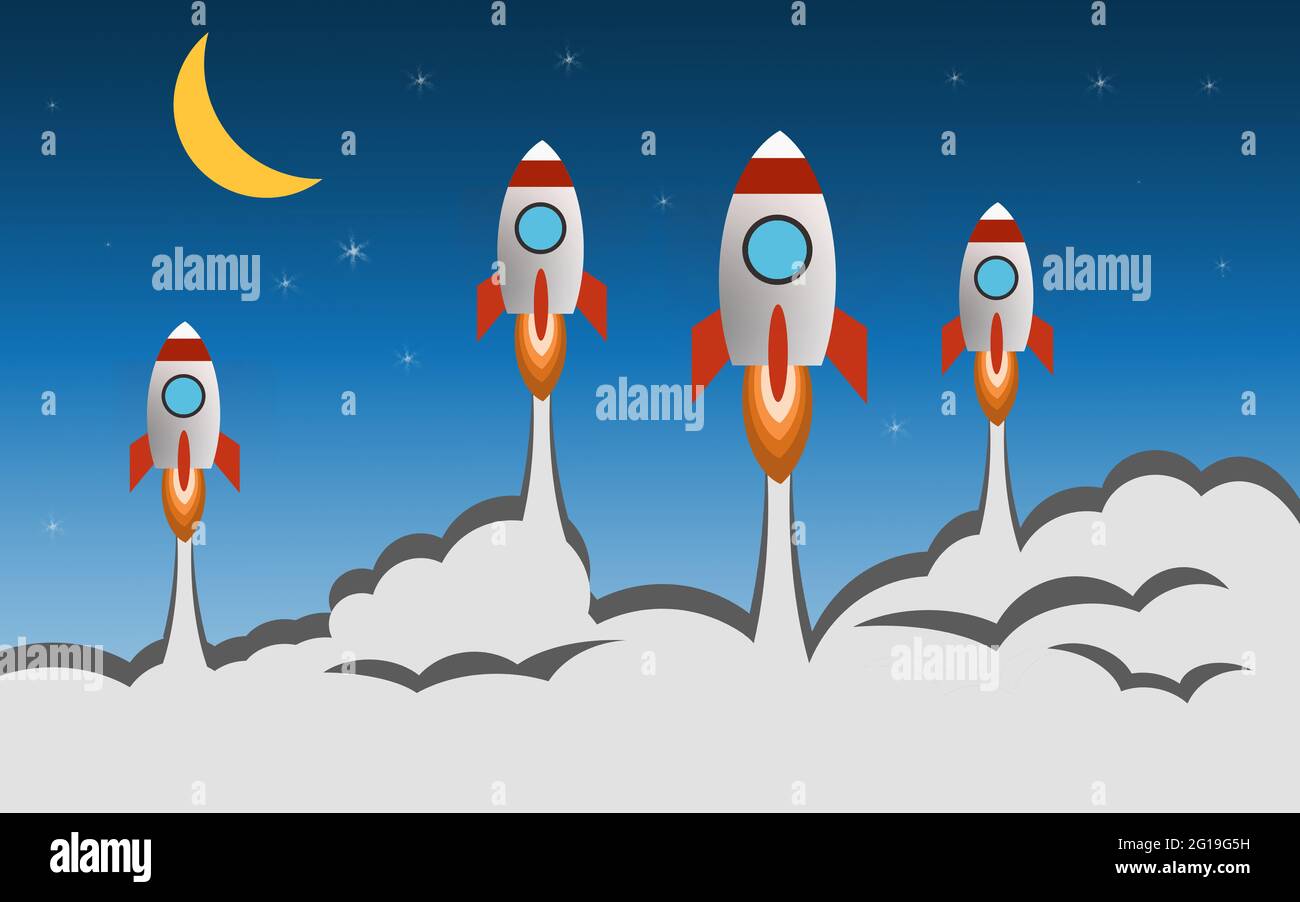 Multiple rockets hi-res stock photography and images - Alamy